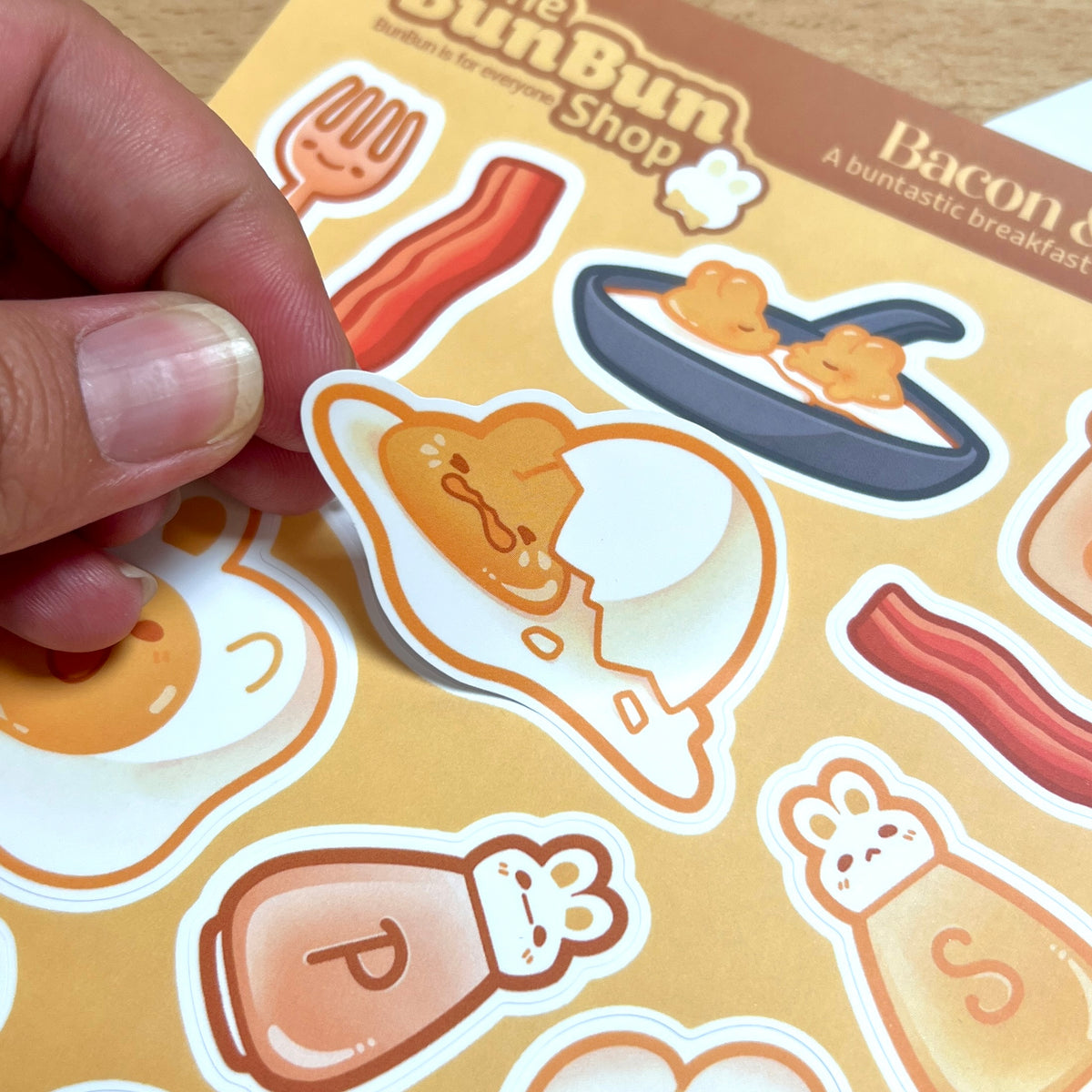 Bacon & Buns - Sticker Sheet | Sticker – TheBunBunShop