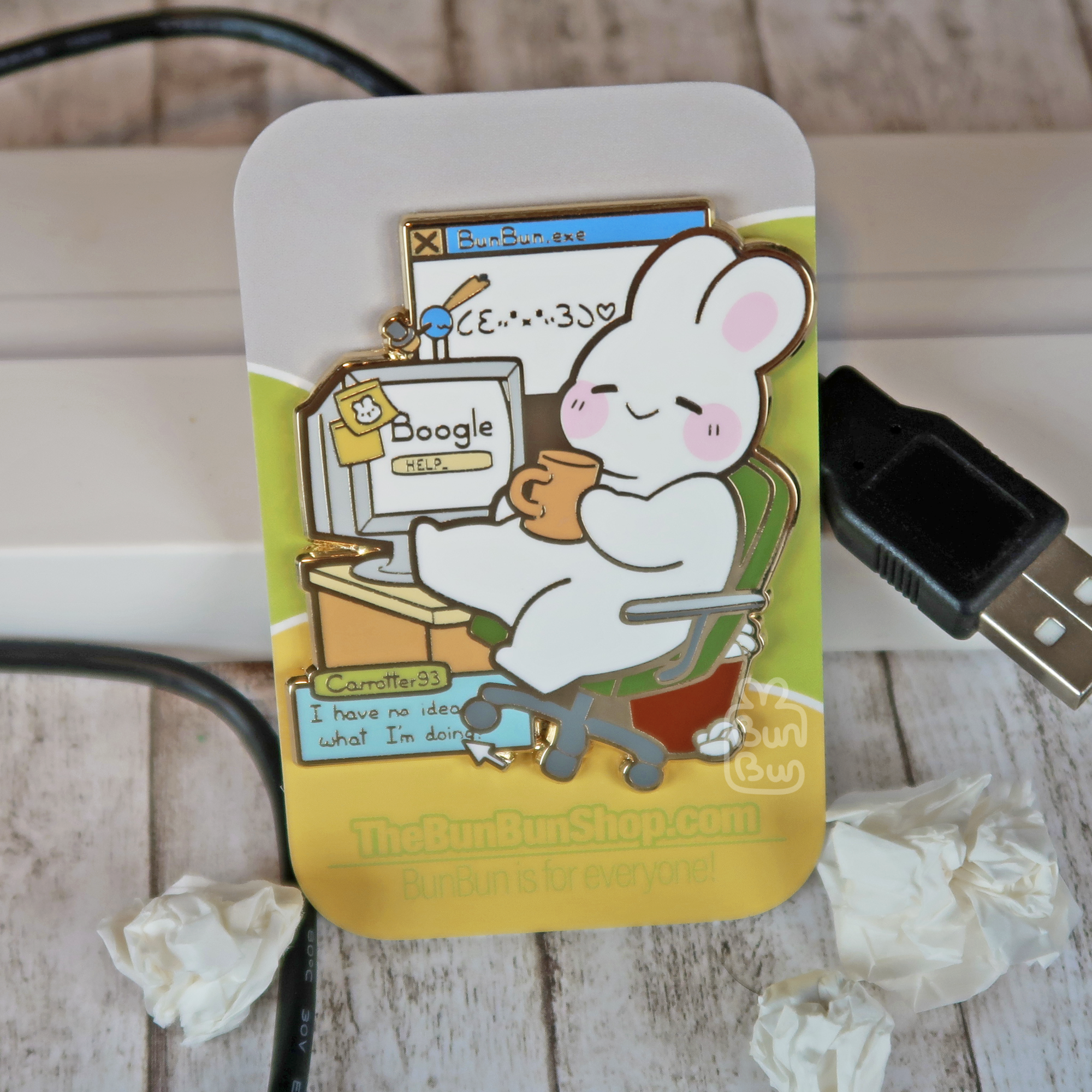 IT Bun - Buns with Jobs | Enamel Pin – TheBunBunShop