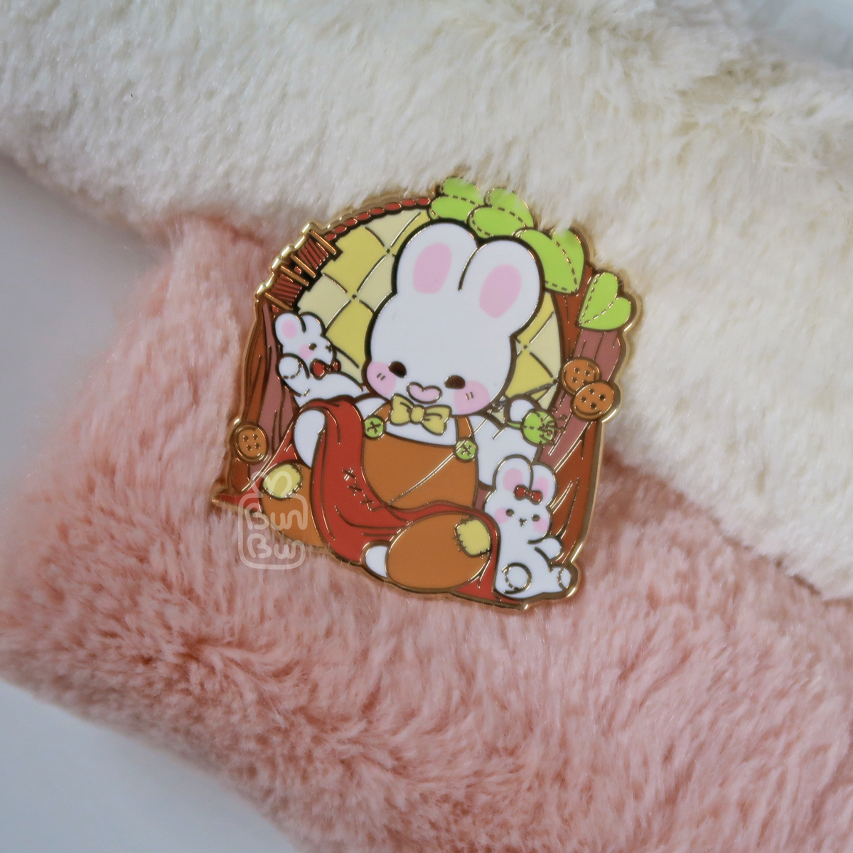 Seamster Bun - Buns with Jobs | Enamel Pin – TheBunBunShop