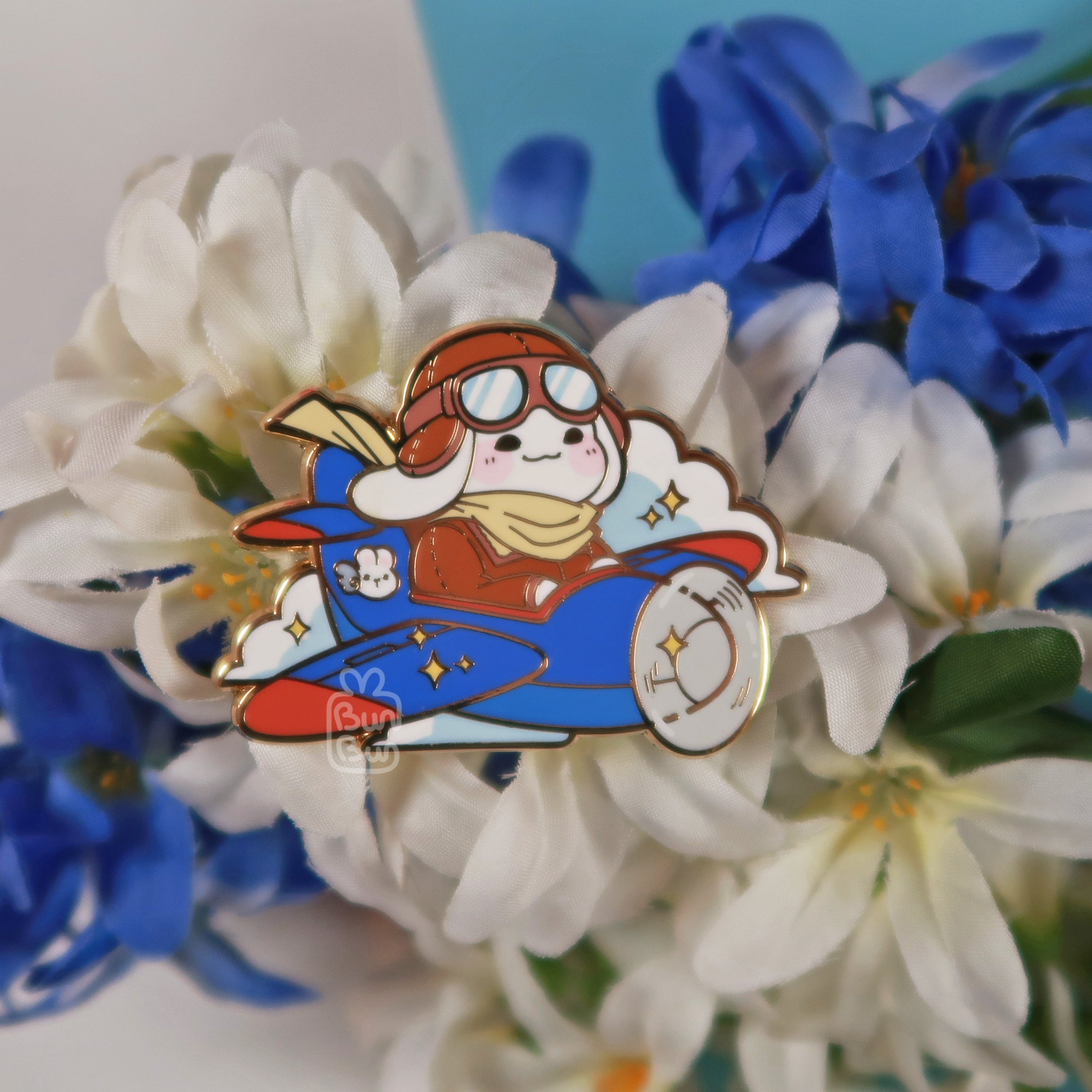 Pilot Bun - Buns with Jobs | Enamel Pin – TheBunBunShop