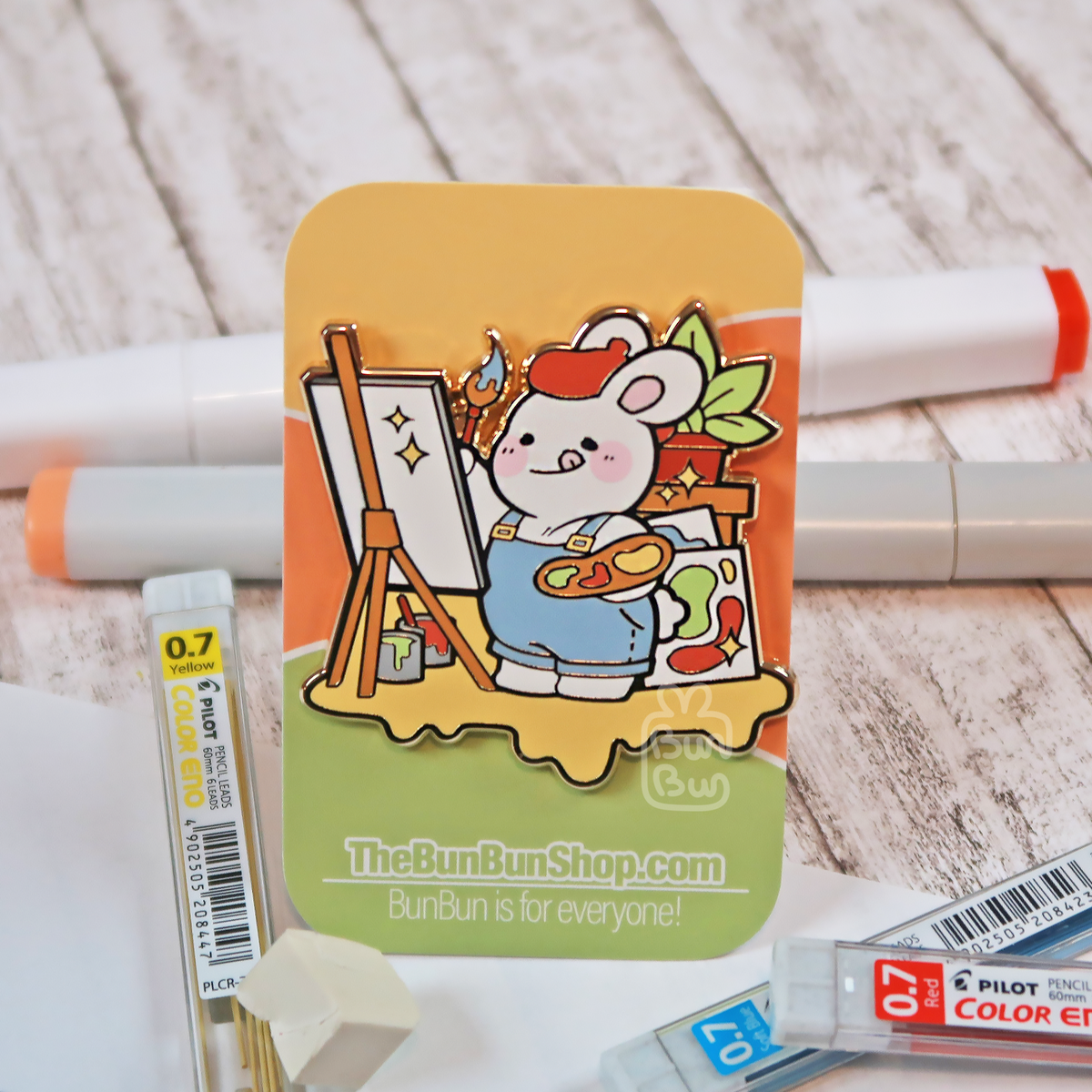 Artist Bun - Buns with Jobs | Enamel Pin – TheBunBunShop