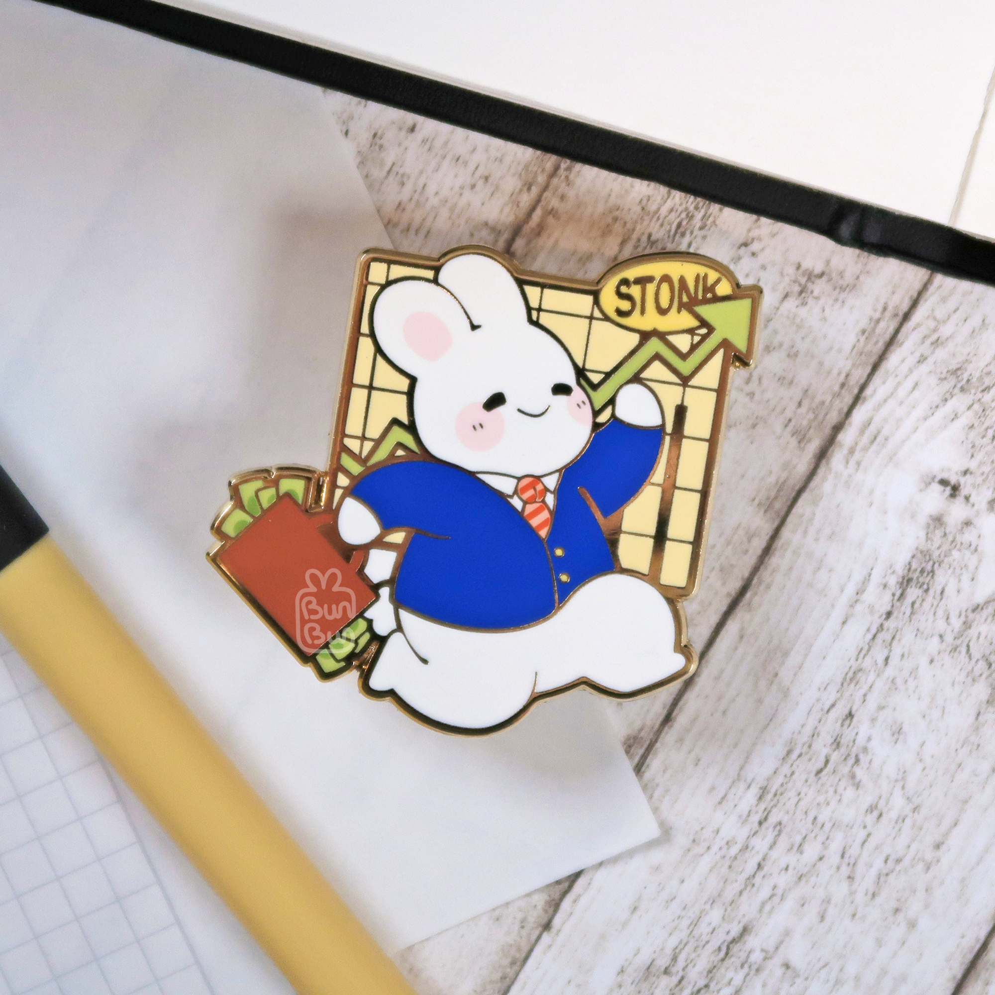 Business Bun - Buns with Jobs | Enamel Pin – TheBunBunShop