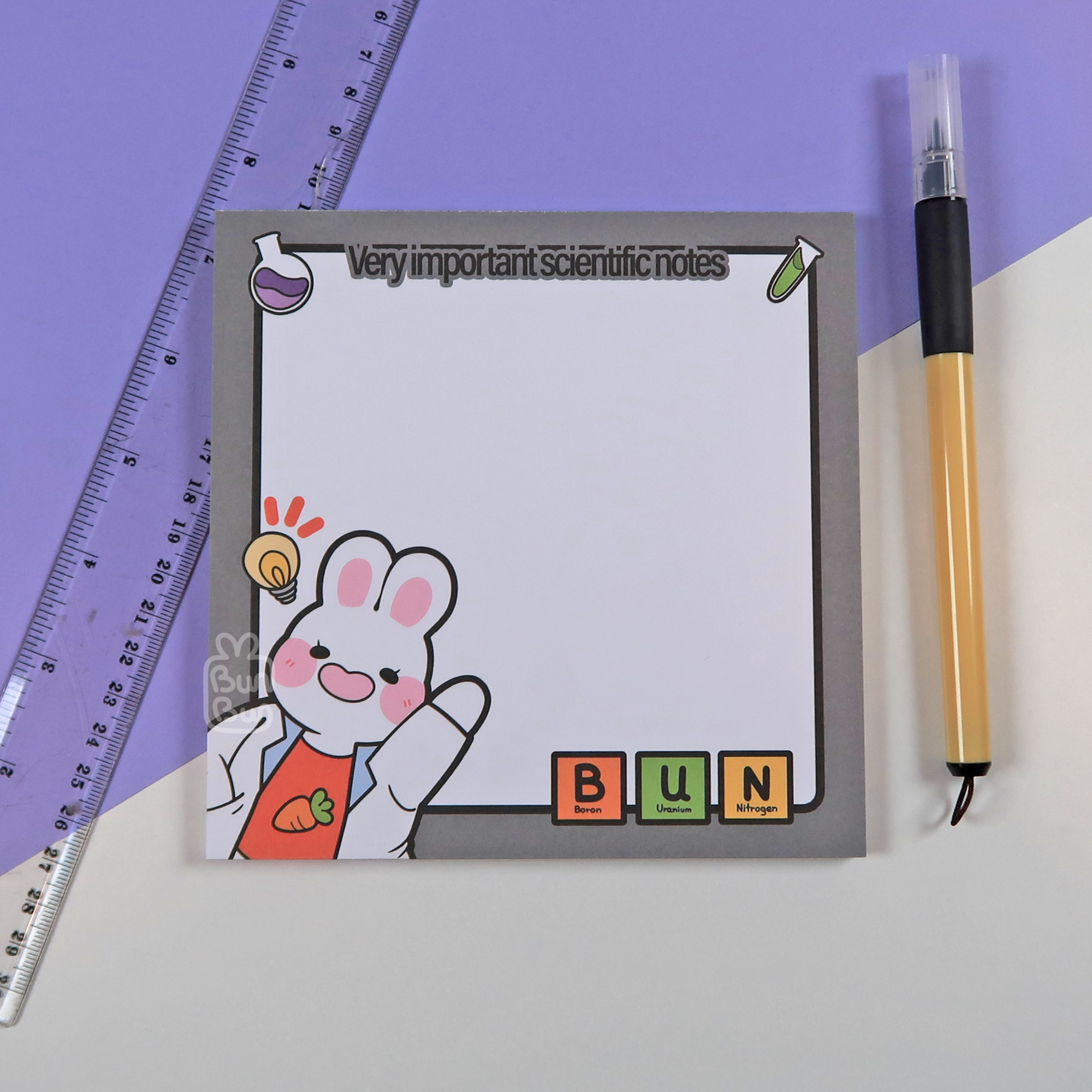 Scientist Bun - Buns with Jobs | Memo Pad – TheBunBunShop