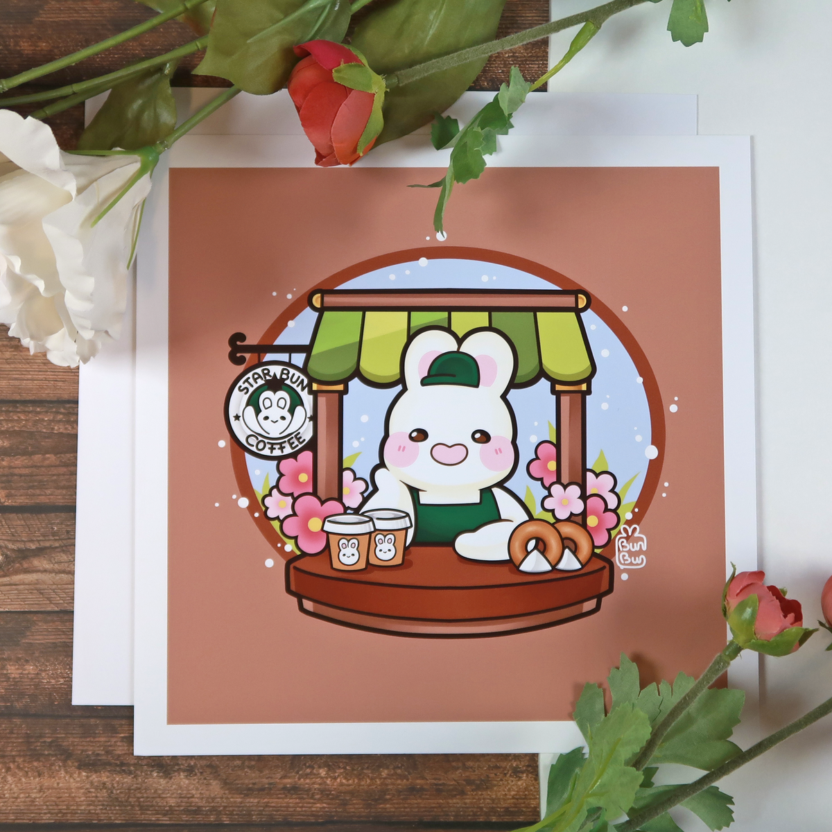 Barista Bun - Buns with Jobs | Print – TheBunBunShop