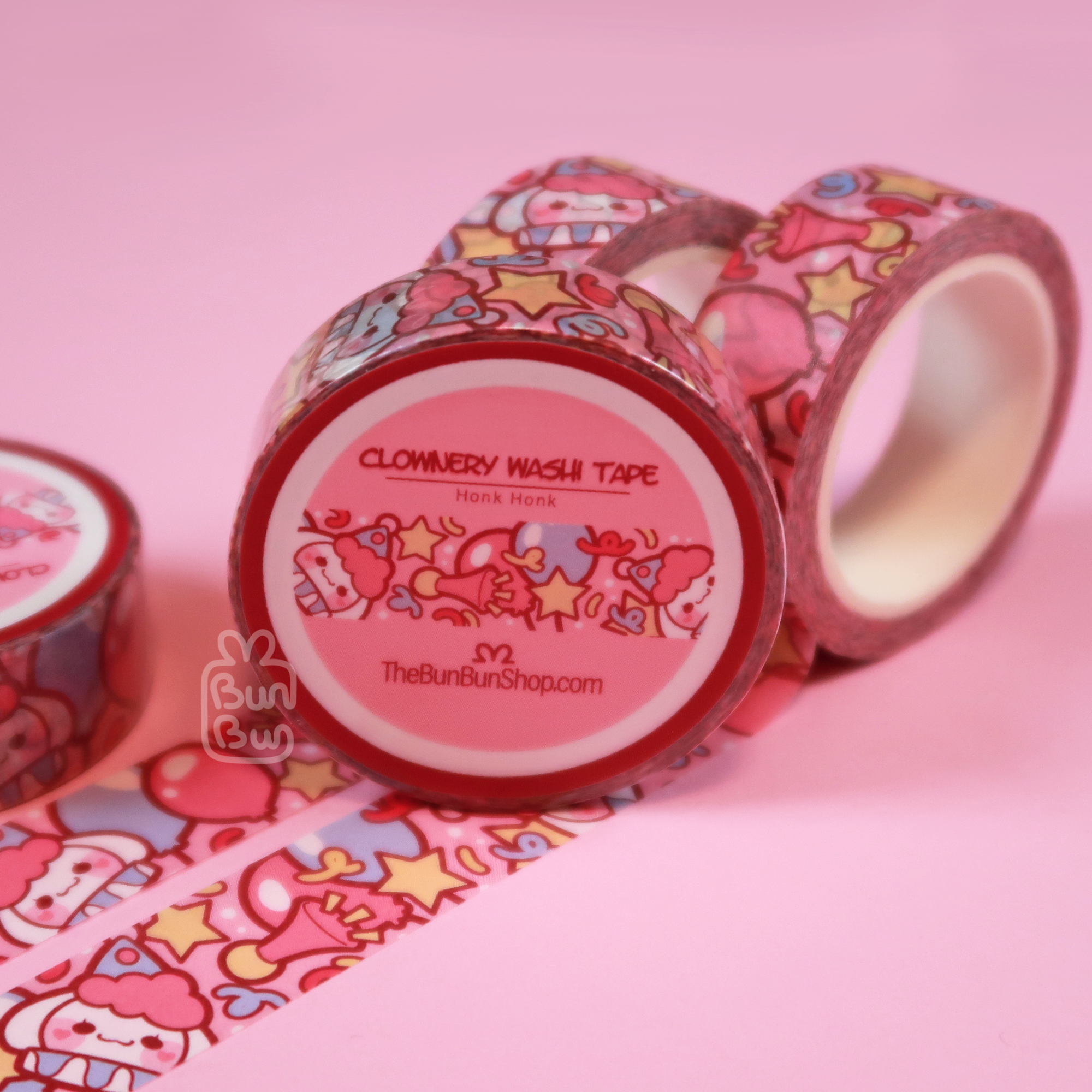 Clown Bun - Buns with Jobs | Washi Tape – TheBunBunShop